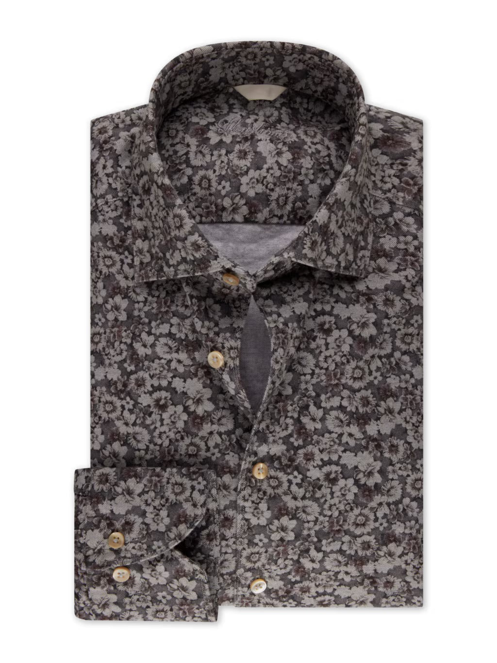 STENSTROMS Floral Flannel | GREY – Burrows Too